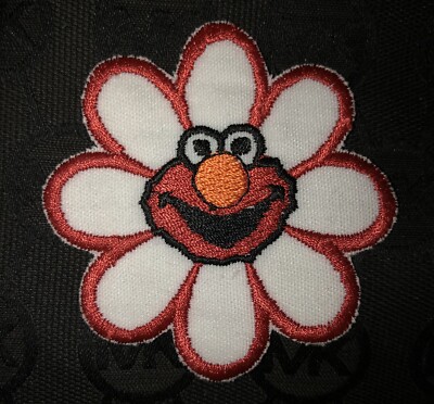 New Sesame Street Elmo daisy flower iron on Limited Edition Embroidered ...