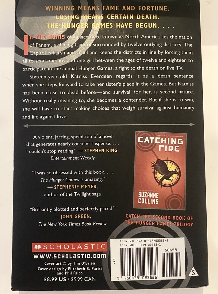 Hunger Games (Hunger Games, Book One) by Suzanne Collins (Trade ...