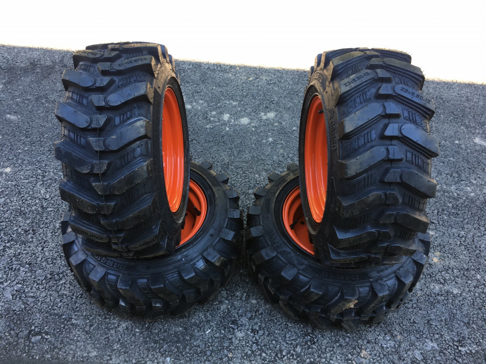 Set of 4-23X8.50-12 Galaxy XD2010 Skid Steer Tires/Rims for Bobcat S70 ...