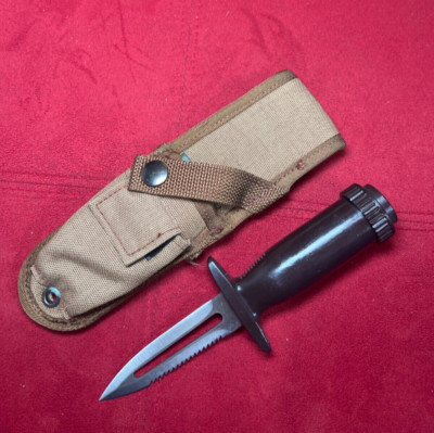 Vintage LifeKnife Float Knife Prototype? with Sheath & Compass ...