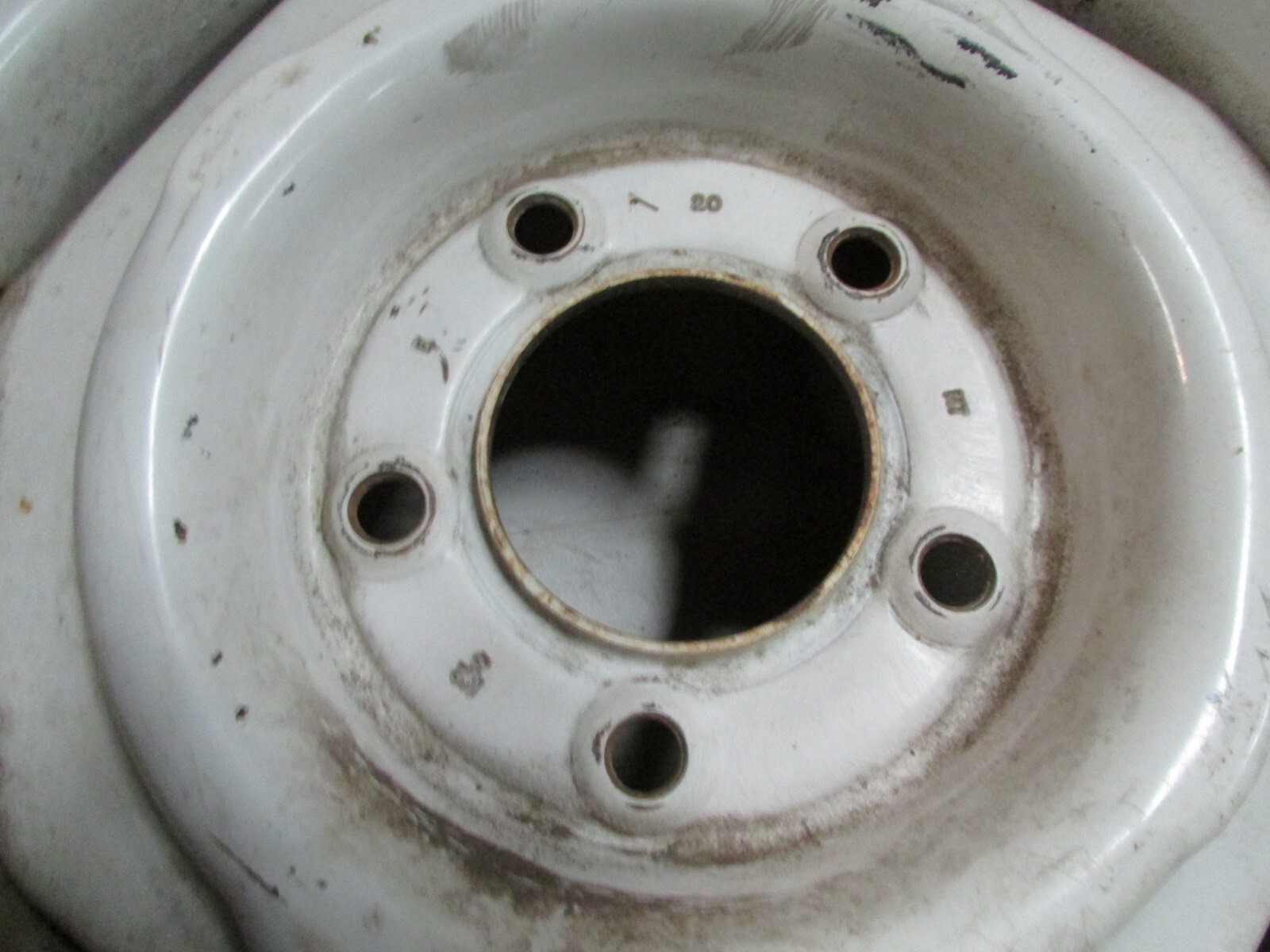 Vintage factory steel wheel. 15x7. 5-1/2" Ford bolt pattern. 130 | eBay