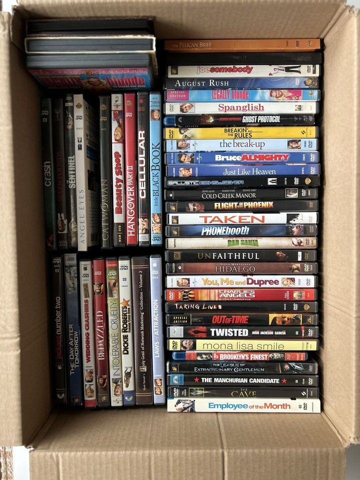 Lot Of 88 DVDs & Blu-Ray (Blockbuster Films, Action, Adventure, Drama ...
