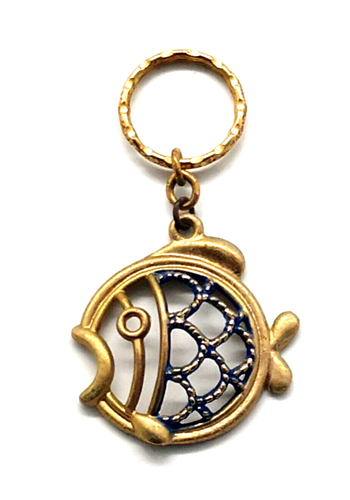 Vintage Metal Fish Ocean Sea Water Keyring Keychain | eBay