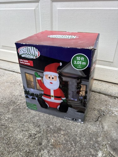 Gemmy Airblown Christmas Inflatable Jolly Santa 10ft Giant Size | eBay