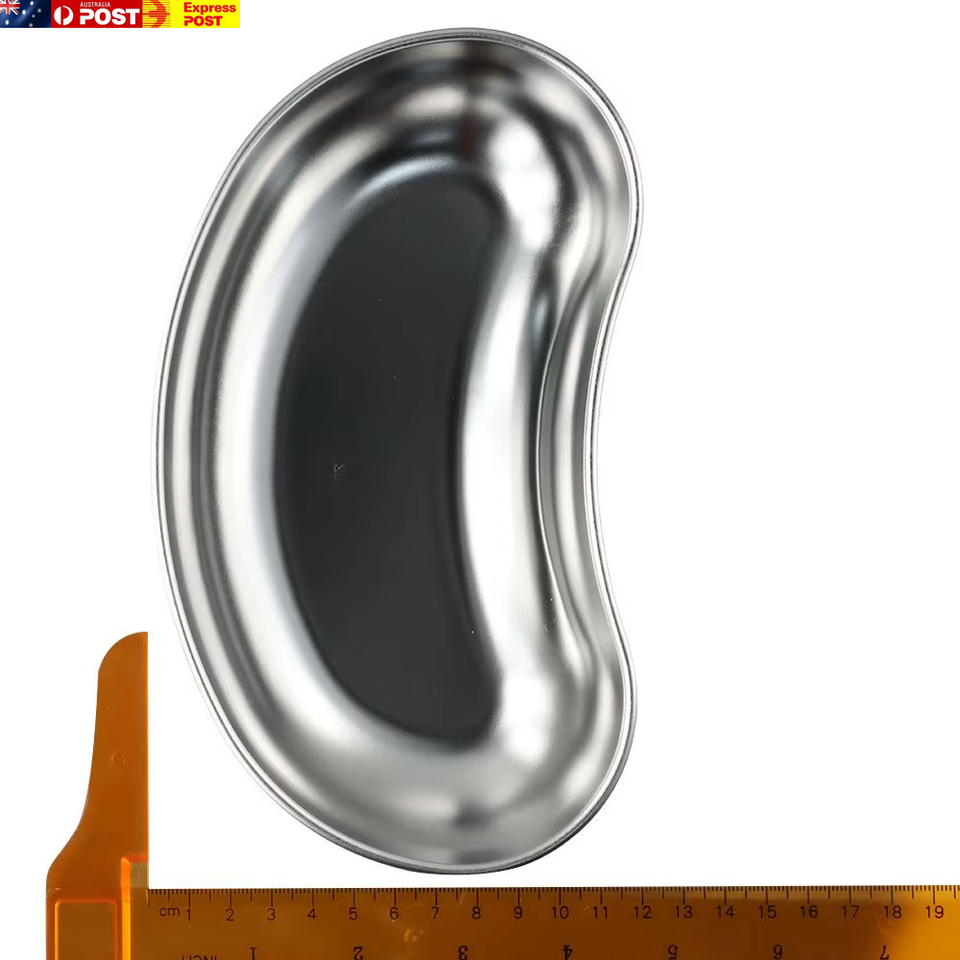 304 Stainless Steel Kidney Tray Reusable 8" Silver Basin Emesis Bowl ...