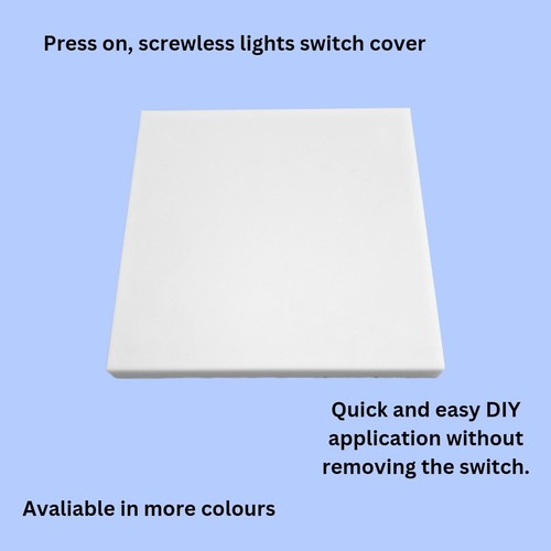 DIY Smart Light Switch Cover, Self-Adhesive, Screwless Design, White ...