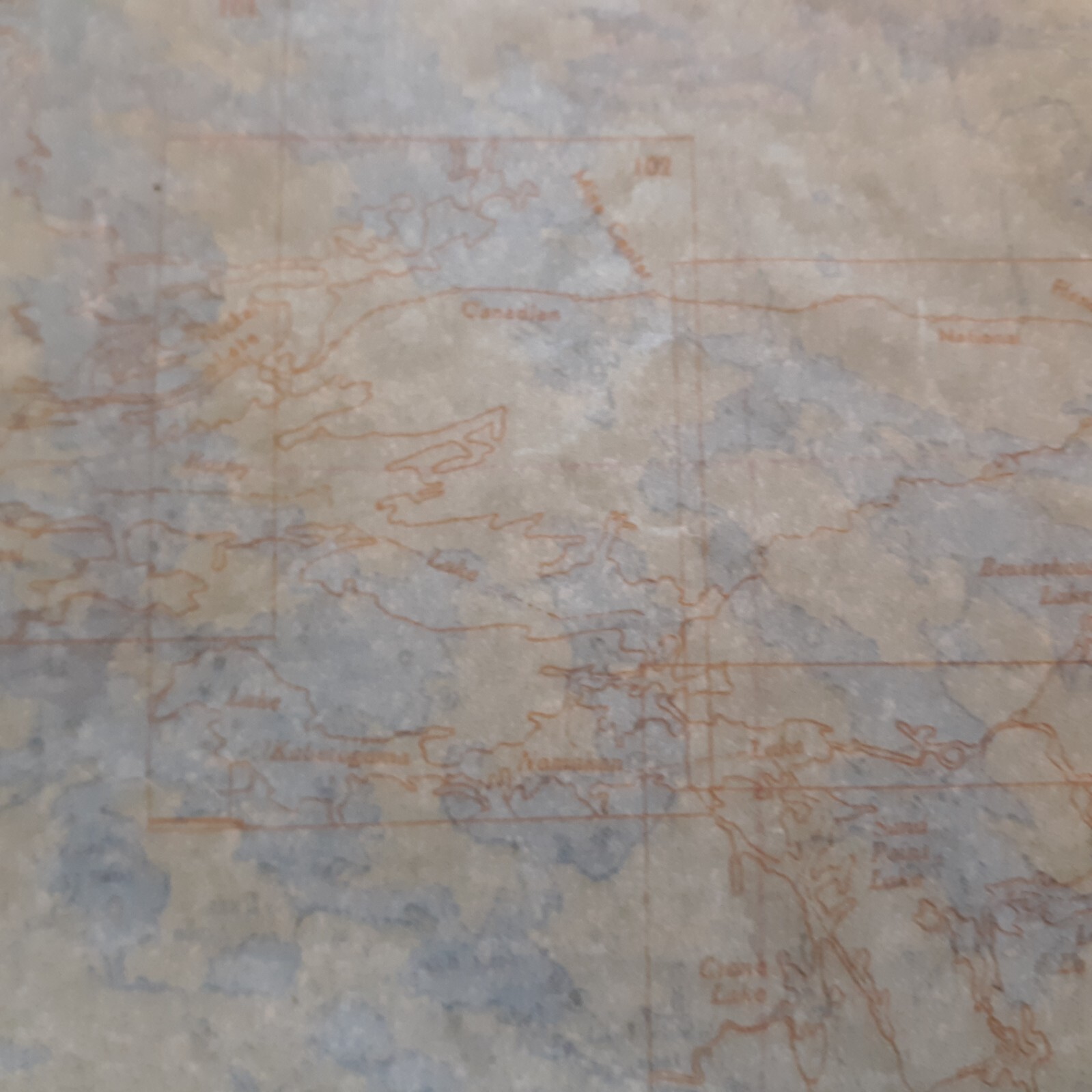 Vintage Lithograph Map of Superior & Quetico Canoe Maps No. 112rs ...