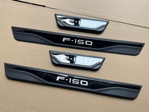 4Pcs Black Door Scuff Sill Cover Panel Step Protector for Ford F-150 ...