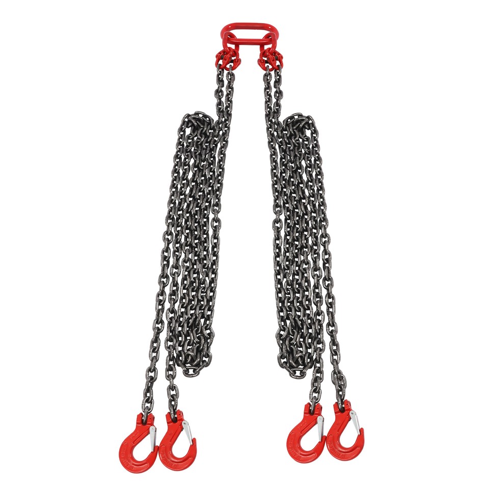 4 Roots Chain Sling Lifting Hook Link Construction Hoisting Crane Chain ...