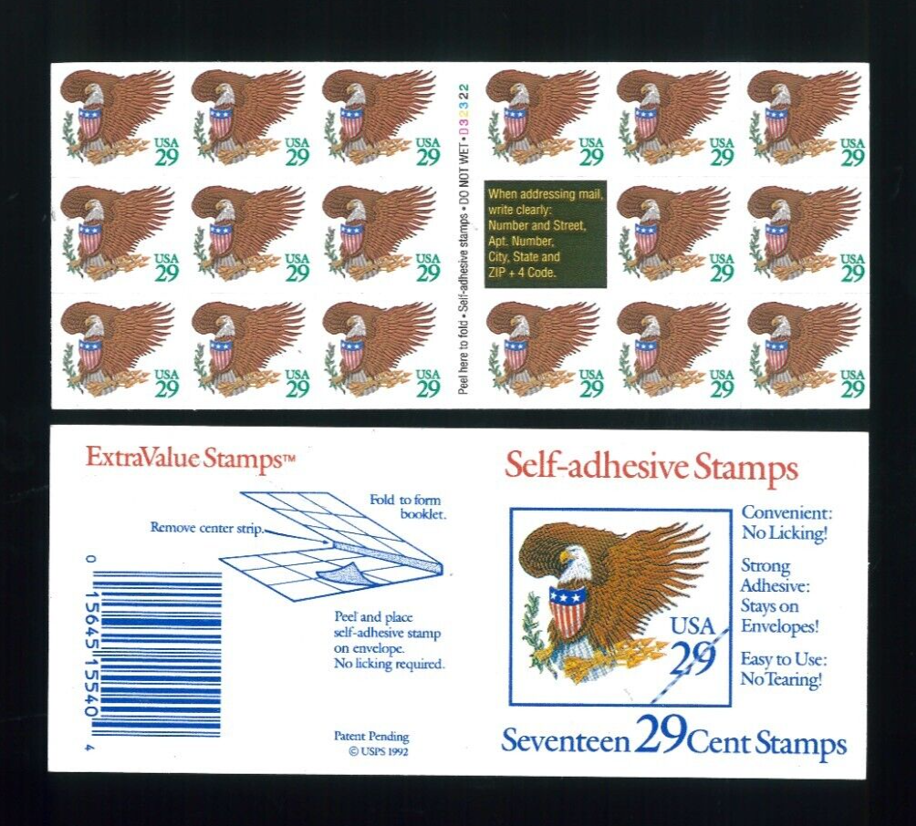 United States 29¢ Green Eagle & Shield Postage Stamp #2596a MNH Full ...