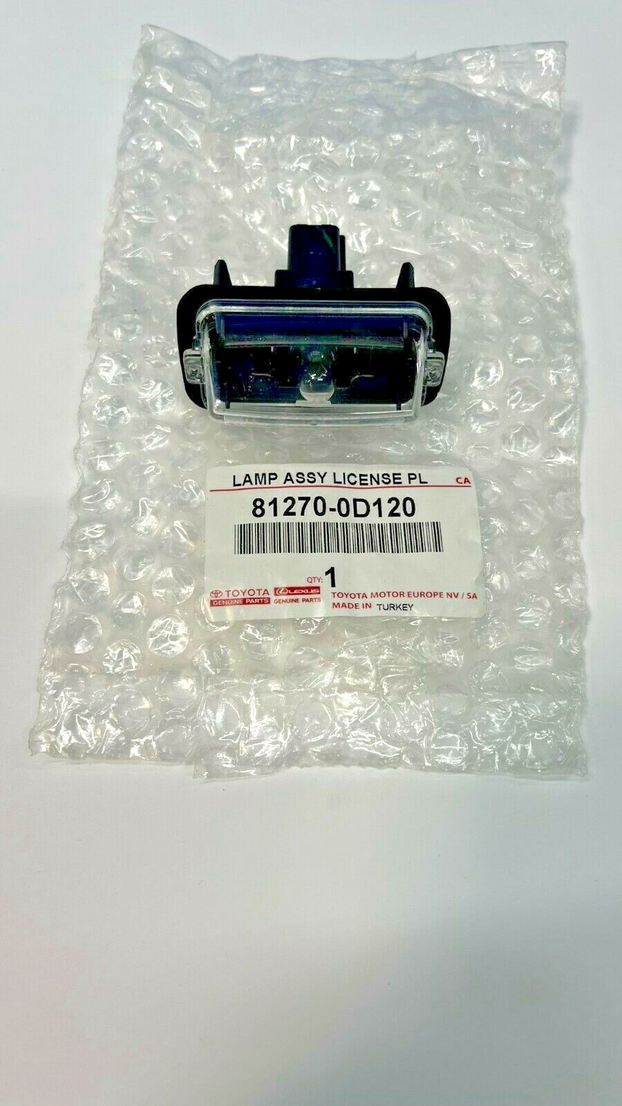 2012-2019 GENUINE TOYOTA Lamp Assy, License Plate Passenger Side 81270 ...