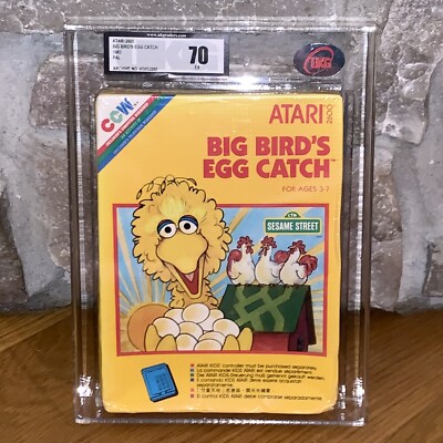 New Atari 2600 Big Bird's Egg Catch Factory Sealed UKG 70 Graded Video ...