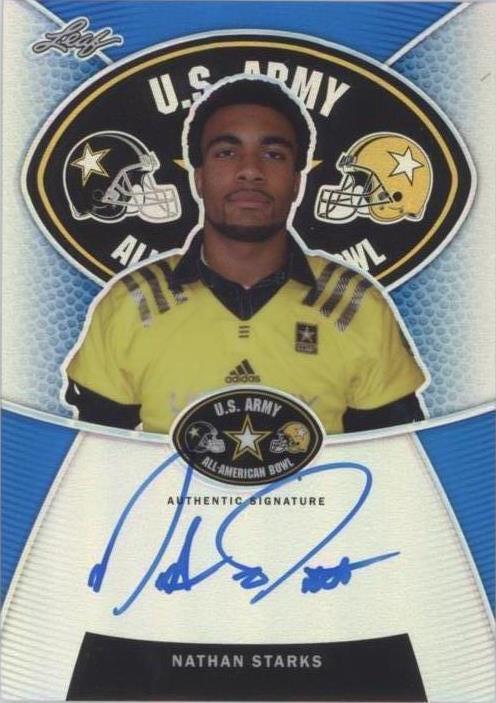2014 Leaf Metal Draft - Army All-American Bowl Autographs Nathan Starks ...