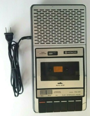Vintage Hitachi Portable Top Loading Cassette Recorder Tape Player (TRQ ...