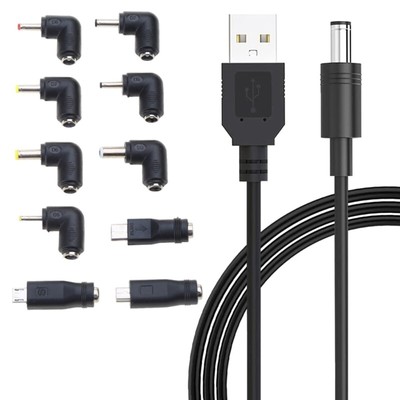USB to DC5V Adapter Power Cable DC5521 TypeC Mini Micro Plugs for ...