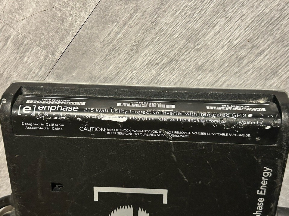 Enphase 215 Watt Utility Interactive Inverter w/Integrated GFDI ...