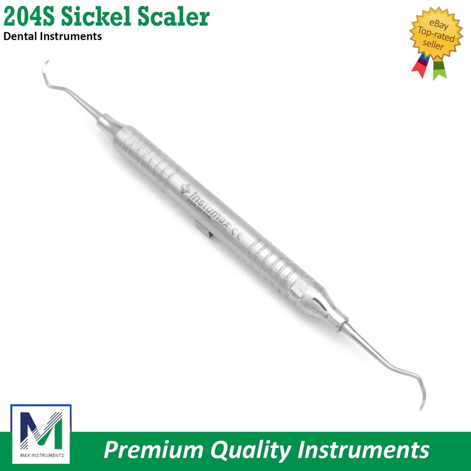 Sickle Scaler 204S Dental Hand Instruments Pro Periodontal Hygiene Pick ...
