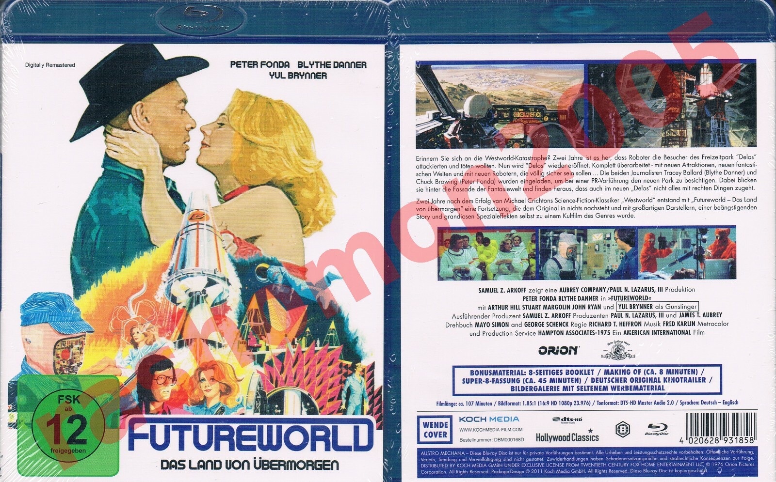 Blu-ray FUTUREWORLD WESTWORLD 2 (1976) Peter Fonda Yul Brynner Region B ...