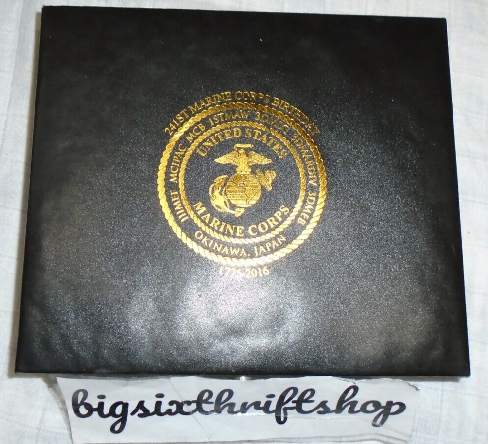 MARINE CORPS Okinawa Japan 2016 241st Birthday Flask & Magnet Challenge ...