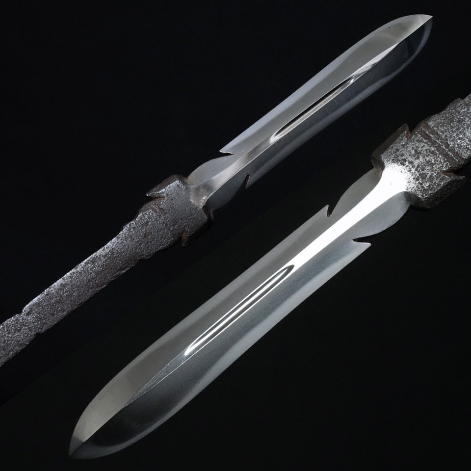 Japanese Spear Yari Sword Antique Nihontō Samurai Japan 八幡 Very Rare 5. ...