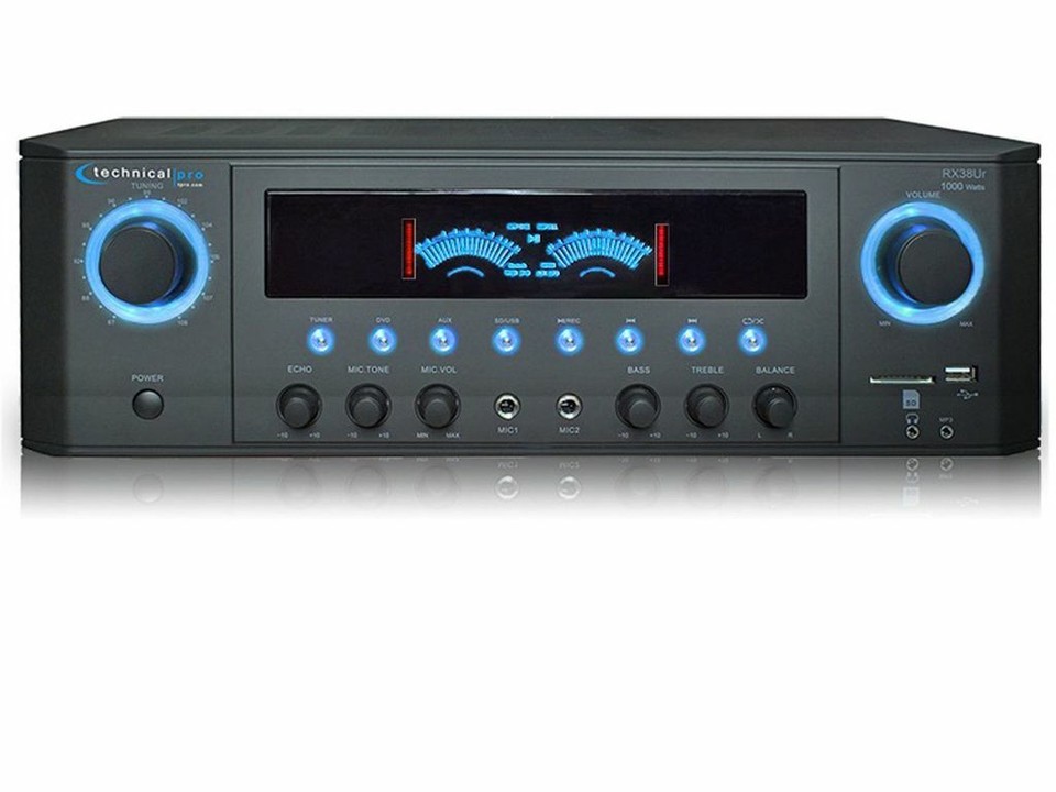 Technical Pro RX38UR 1000-Watt Professional Receiver with USB & SD Card ...