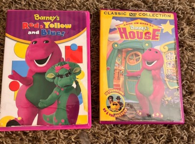 Barney DVD Lot of (2) Barney DVDs Barney’s House & Barney’s Red, Yellow ...