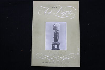 1941 OCT 15 THE ART DIGEST MAGAZINE - SEATED KING COVER - F 256C | eBay