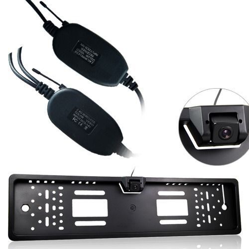 WIRELESS Number Plate Camera Reverse Surround Rear View Frame 2.4GHz ...