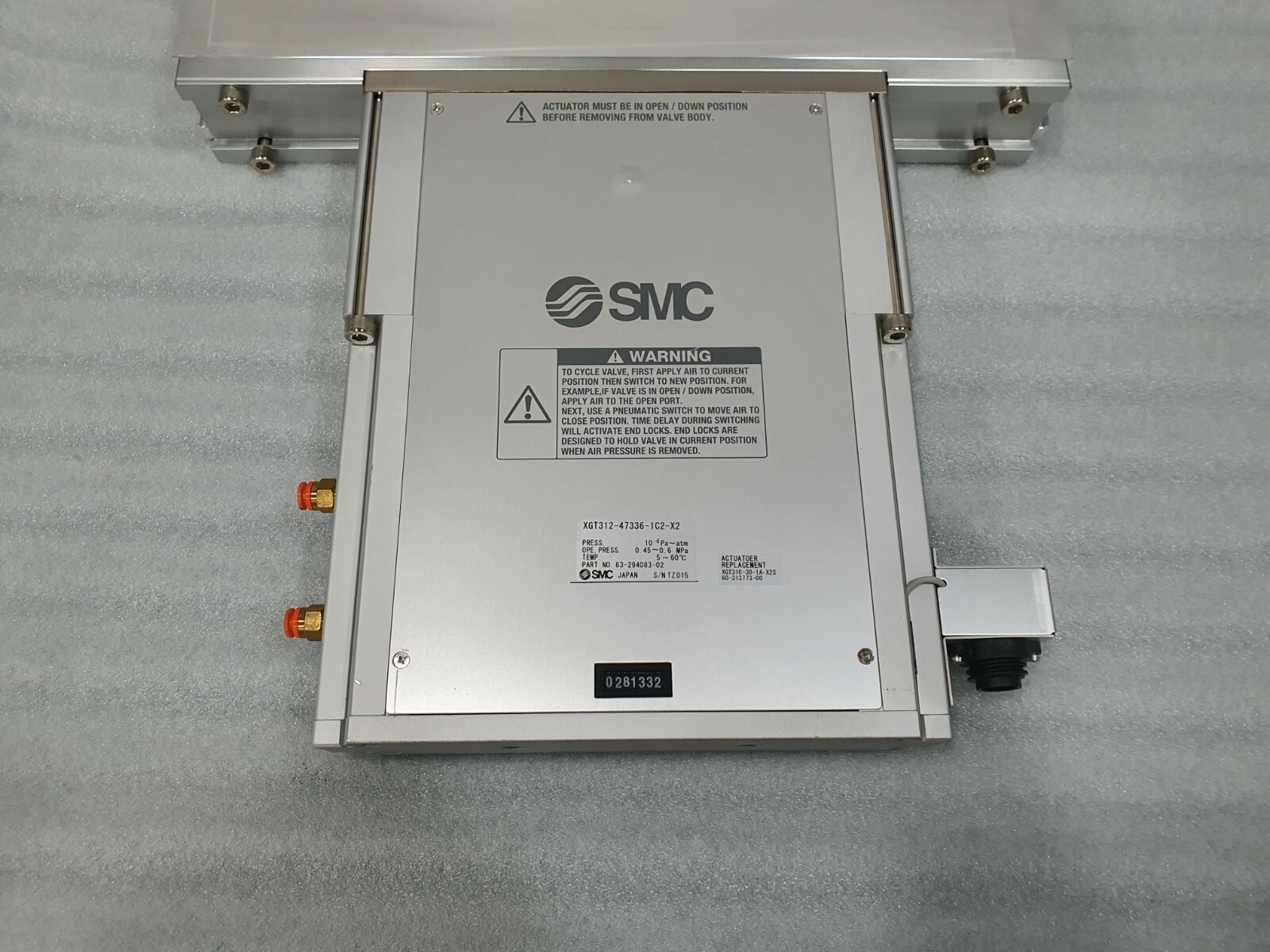 SMC XGT312-47336-1C2-X2 63-294083-02 Gate Valve - AS IS for sale online ...