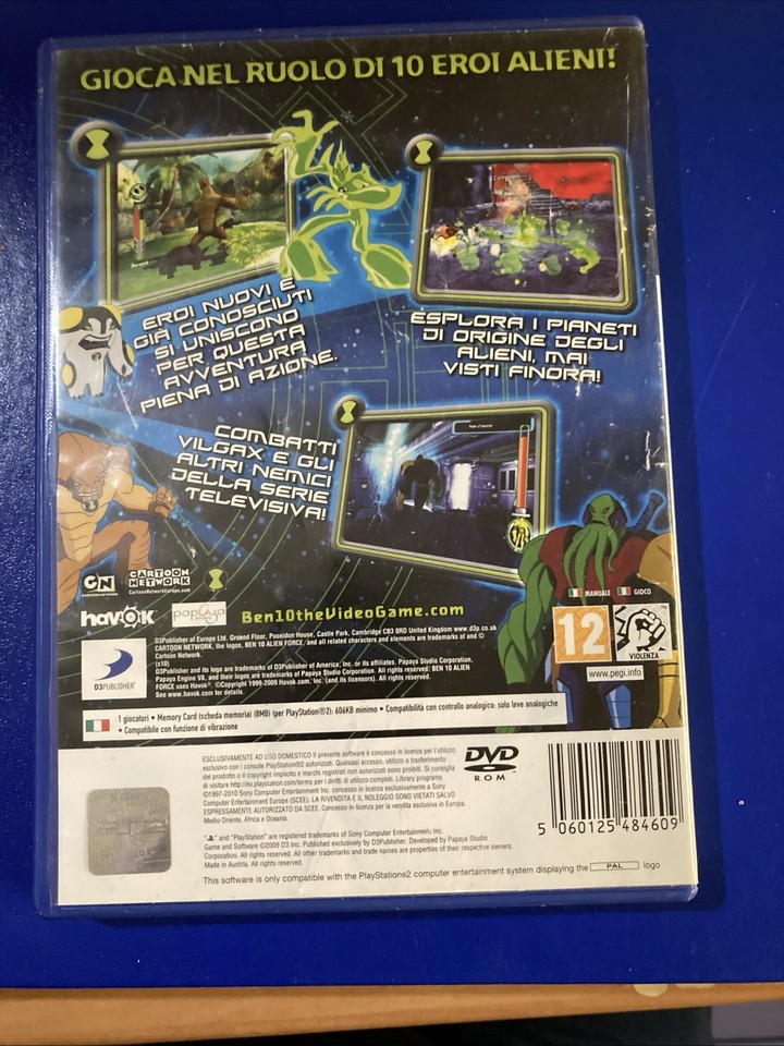 Ben 10 Alien Force Vilgax Attacks PlayStation 2 Ps2 Pal Italiano Completo | eBay