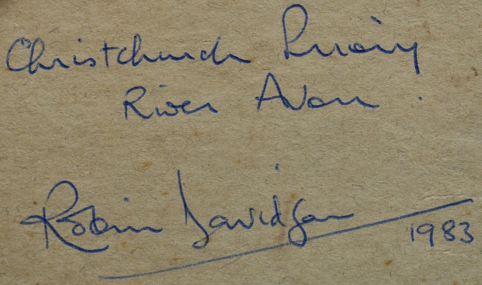 Robin Davidson Original Oil Painting Christchurch Priory Dorset River ...