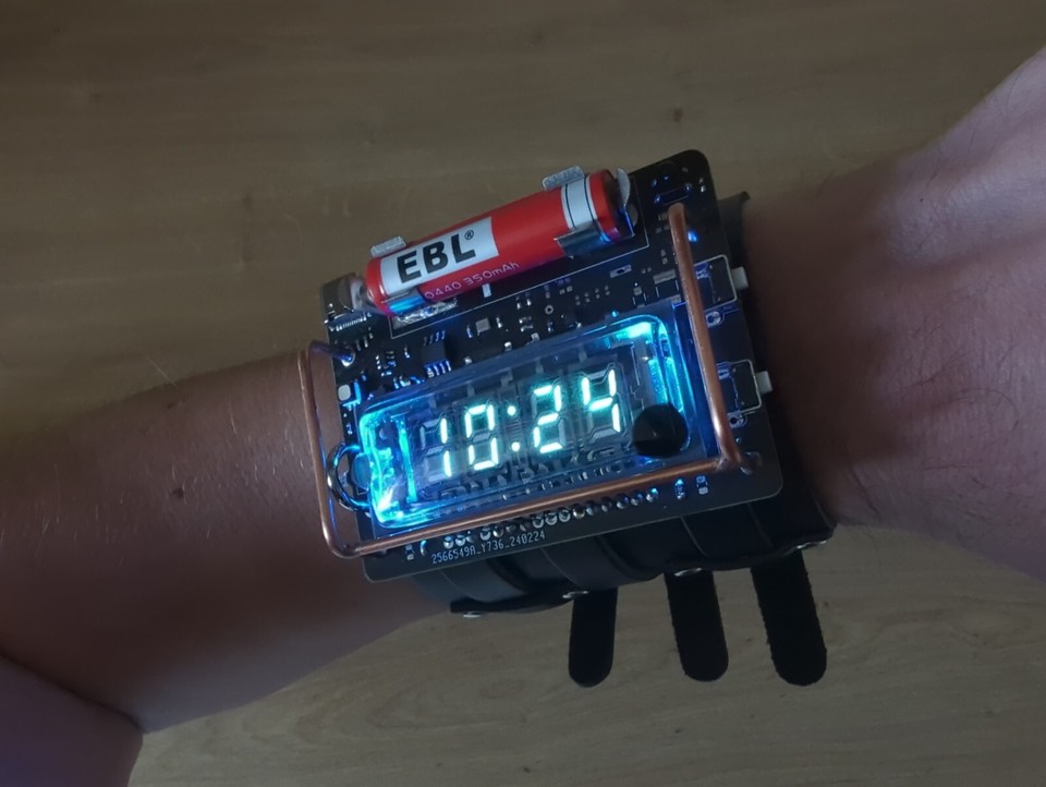 NIXIE VFD ERA WRIST WATCH BASED ON VFD TUBE IVL2-7/5 NEW type C || auto ...