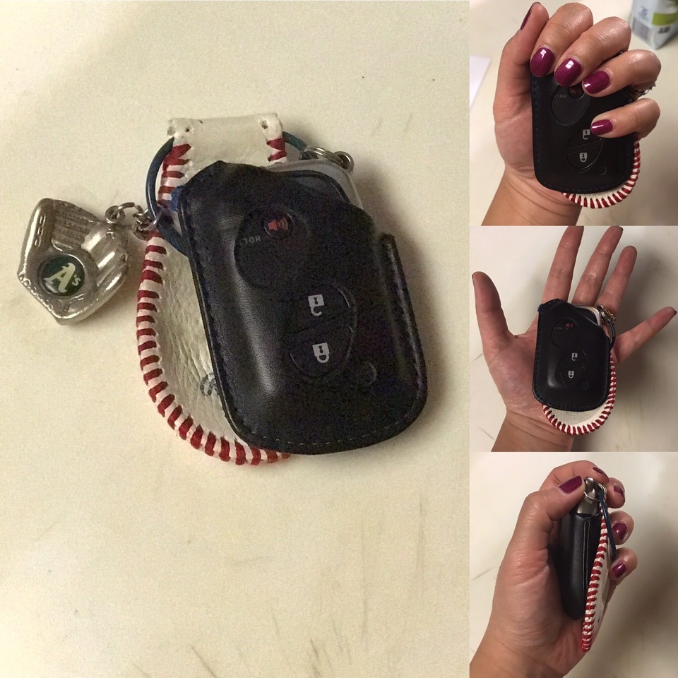 1 Official Authentic Rawlings Side Leather Baseball Keychain Autograph ...