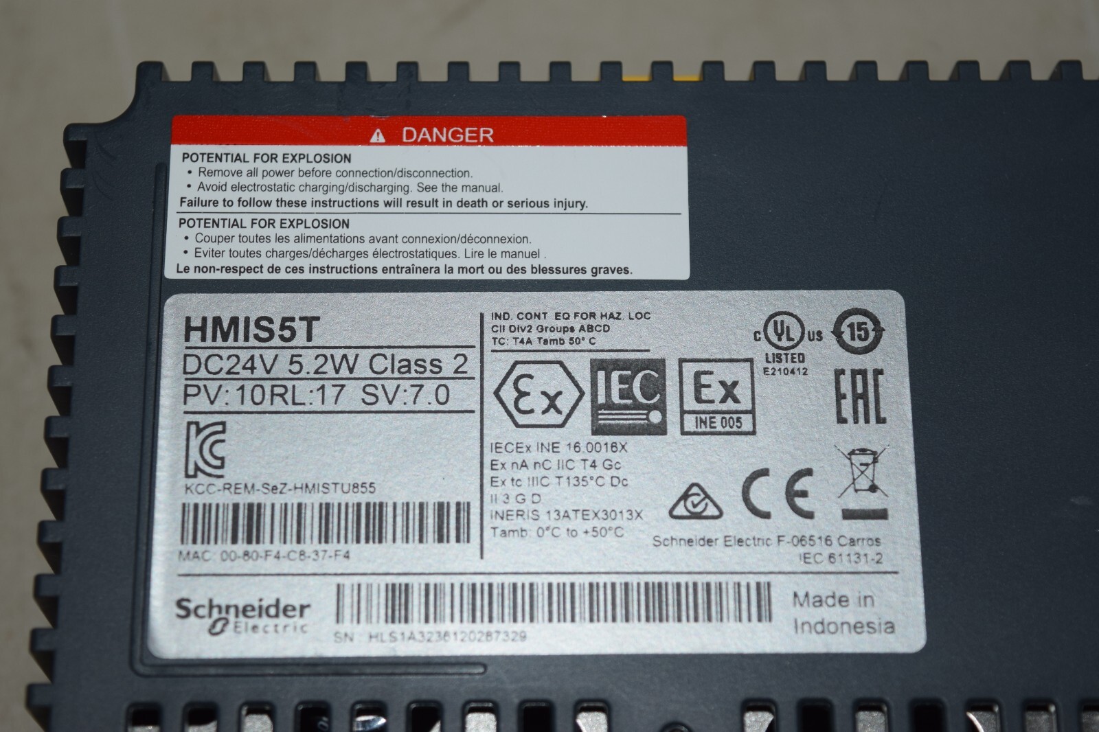 Schneider Electric HMIS5T Operator Interface Panel for sale online | eBay