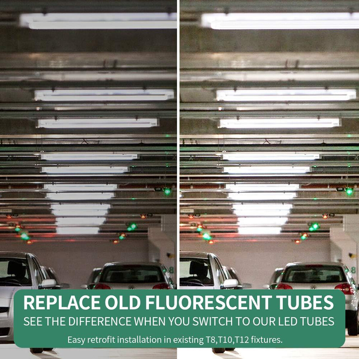 16Pcs T8 8' Led Bulbs 8FT FA8 Single Pin Led Tube Light 45W Led Shop ...