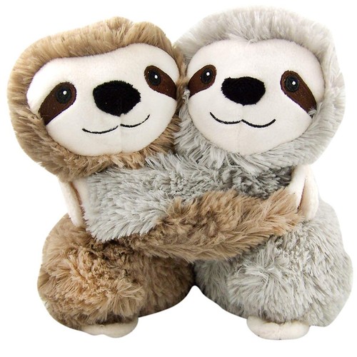 warmies Hugs Duo Microwavable & Weighted Stuffed Animals Sloth - Heated ...