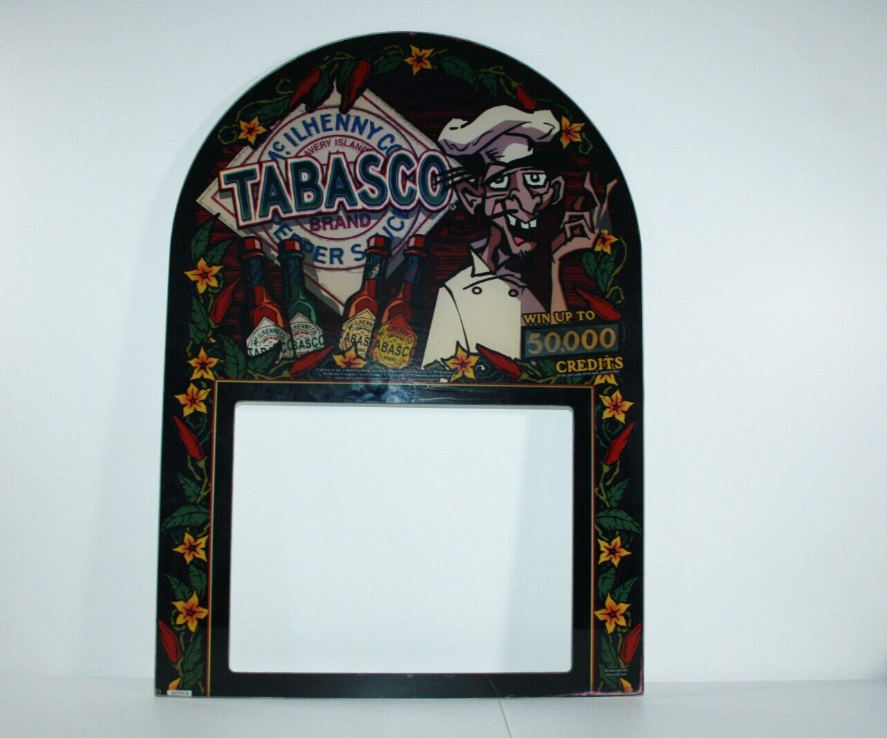 Tabasco Original IGT Slot Machine Glass Panel | eBay