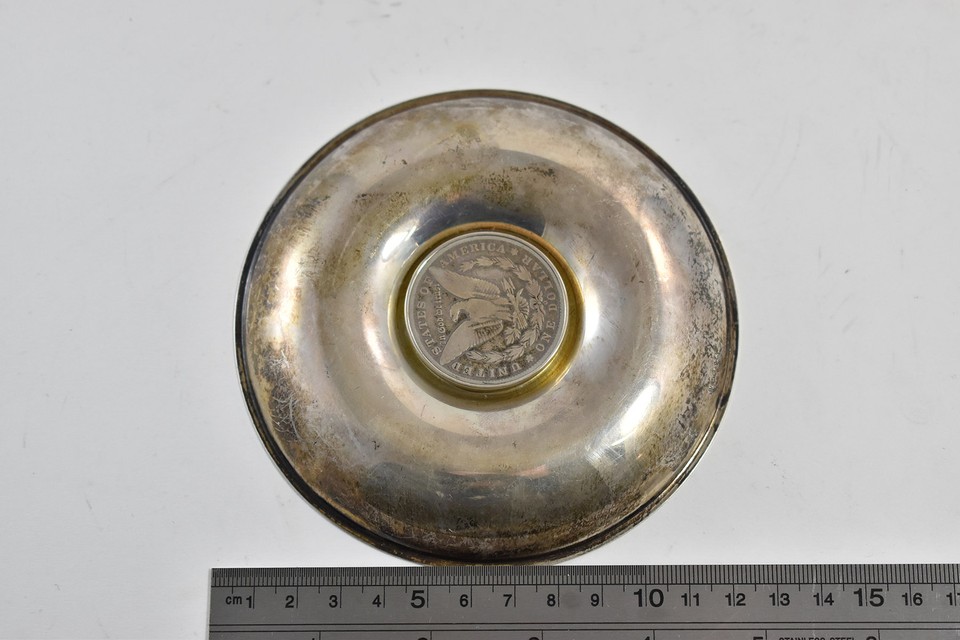 Sterling Silver 1881 Morgan Silver Dollar Coin Ash Tray *60 | eBay