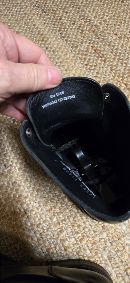 Thursday Boot Company Boots 10D Captain Cap-toe Black Leather : Free ...