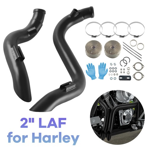 LAF 2" Exhaust Pipes for Harley Touring Sportster Softail W/ Flange ...
