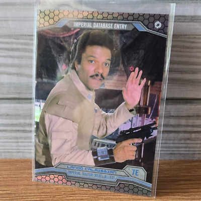 2014 Topps Star Wars Chrome Perspectives Lando Calrissian 7E Refractor ...