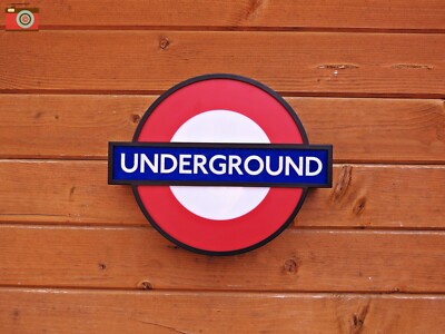 LONDON UNDERGROUND SIGN LIGHT BOX. LED Battery / USB Power. 15 Station ...