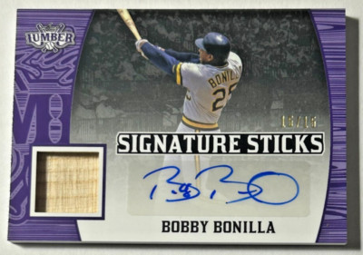 Bobby Bonilla 2024 Leaf Lumber Signature Sticks Auto / Bat Card 15/15 ...