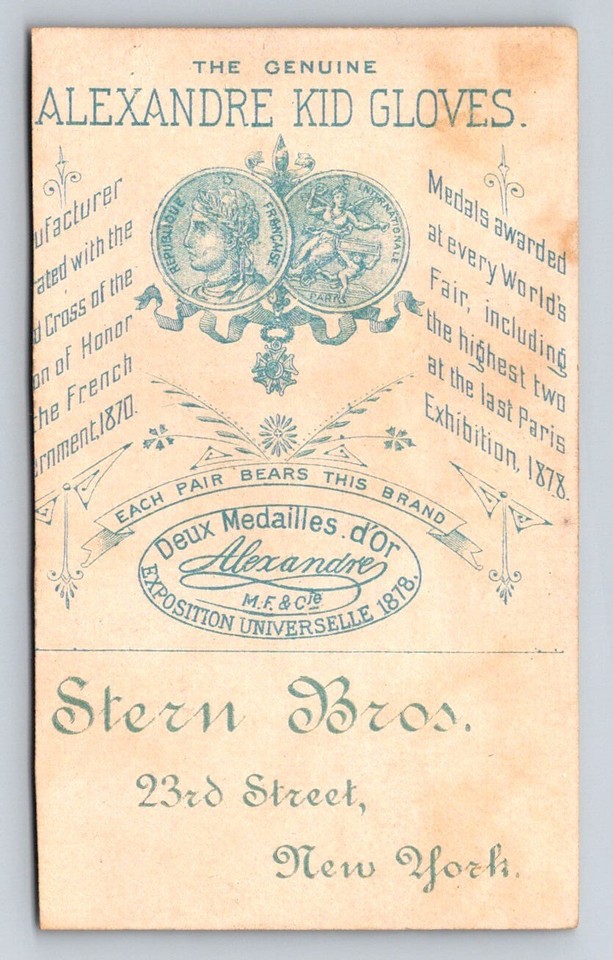 Stern Bros Alexandre Kid Gloves Forget Me Nots 23rd Street New York ...