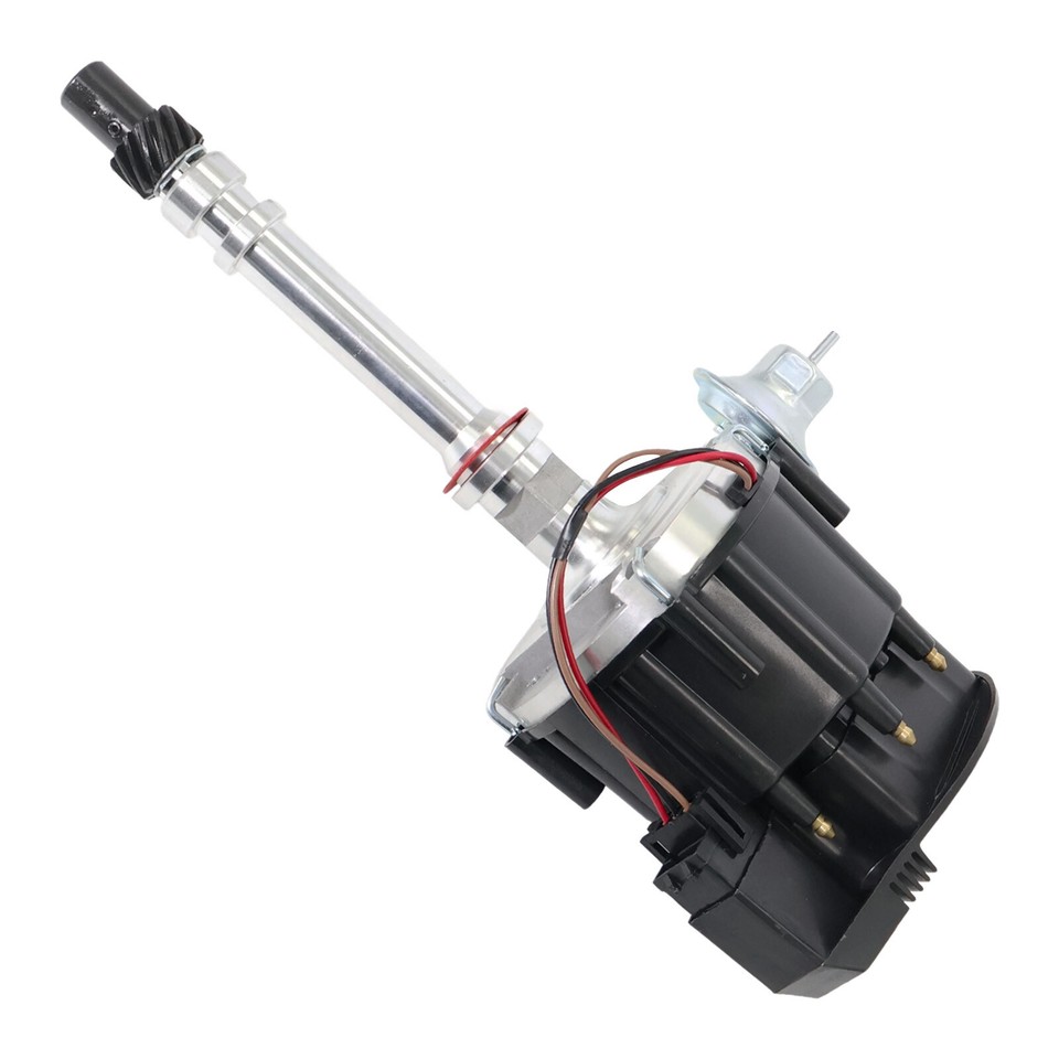 SBC BBC Chevy HEI Distributor Black Cap 65K Volt Coil - 283 305 350 396 ...