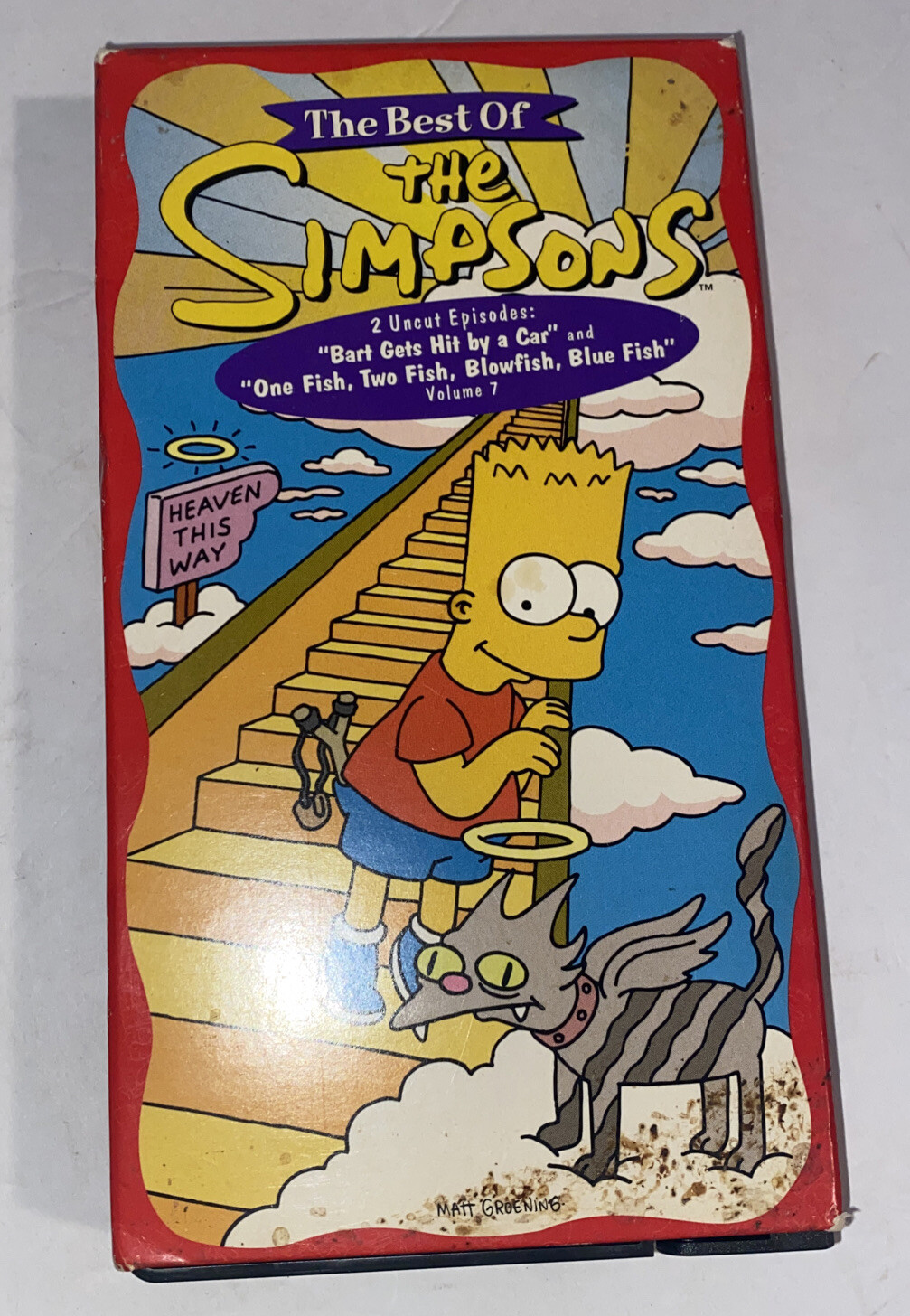 THE BEST OF THE SIMPSONS * VHS * BART GETS HIT BY A CAR * VOL. 7 * MATT ...