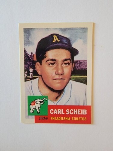 Carl Scheib #57 1991 Topps Archives '53 (1953 Reprint) Philadelphia ...