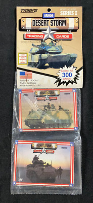 DESERT STORM SERIES 1 HANGER PACK SEALED M113 AND LAV CARDS | eBay