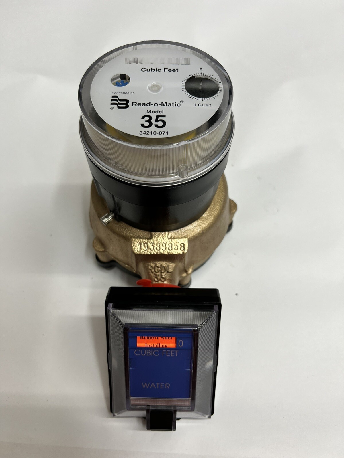 Badger 3/4x3/4 M35 Meter With Pulse Register And Remote. 7.5 Inches ...