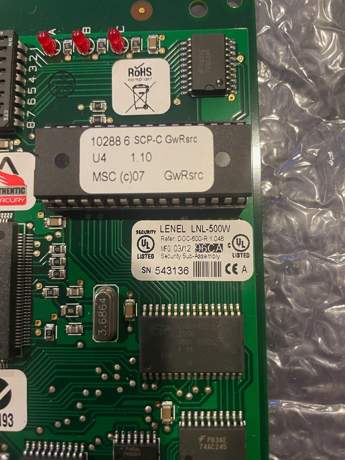 Lenel LNL-500W Wireless Reader Interface Gateway CTNO for sale online ...